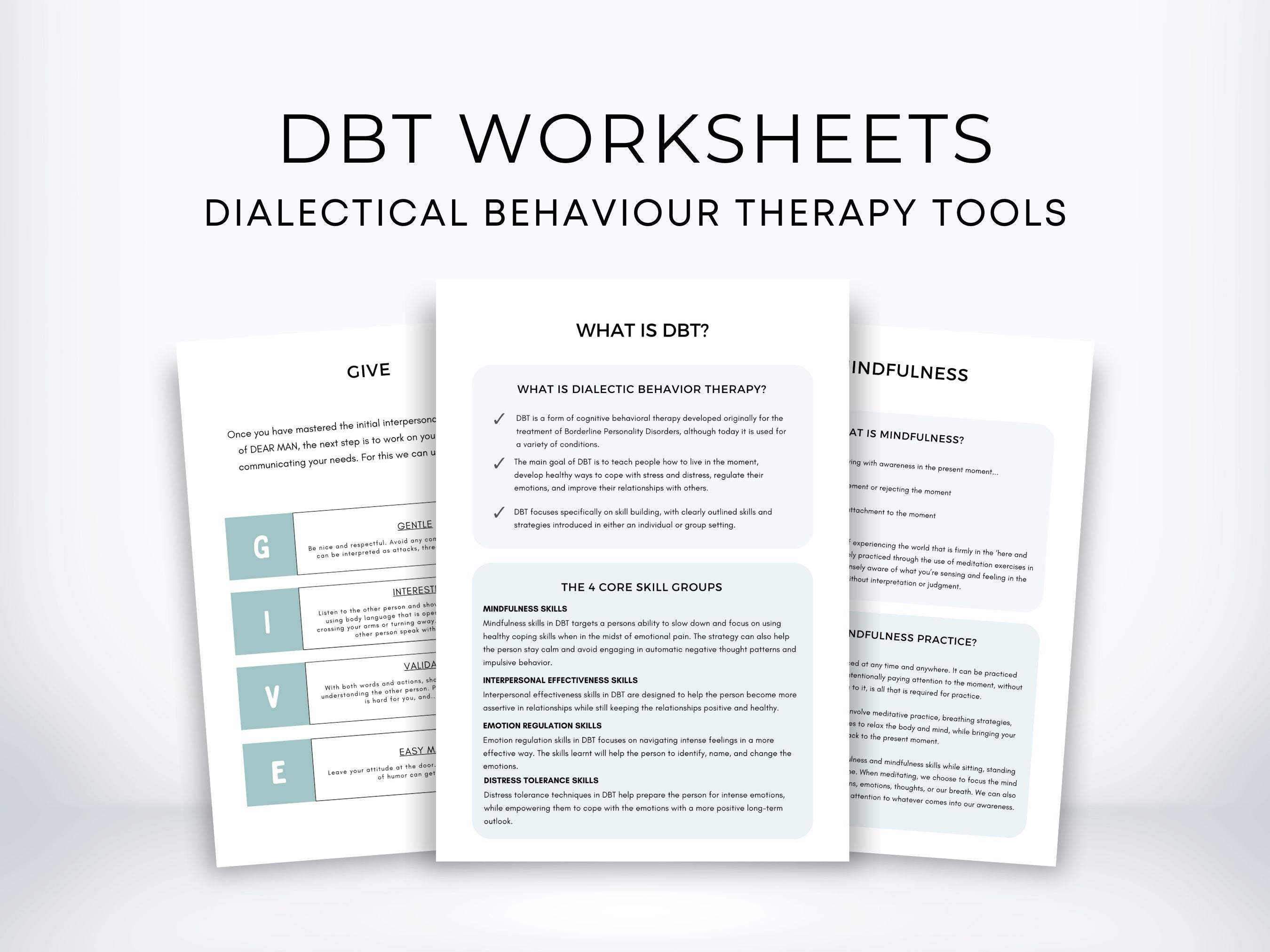 Dbt Worksheet Pdf