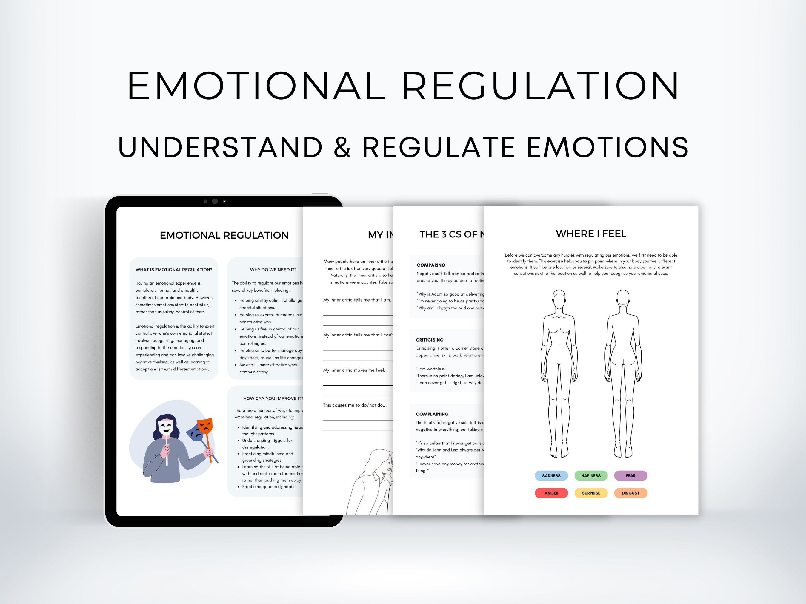 Emotional Regulation Worksheets | My Thriving Mind