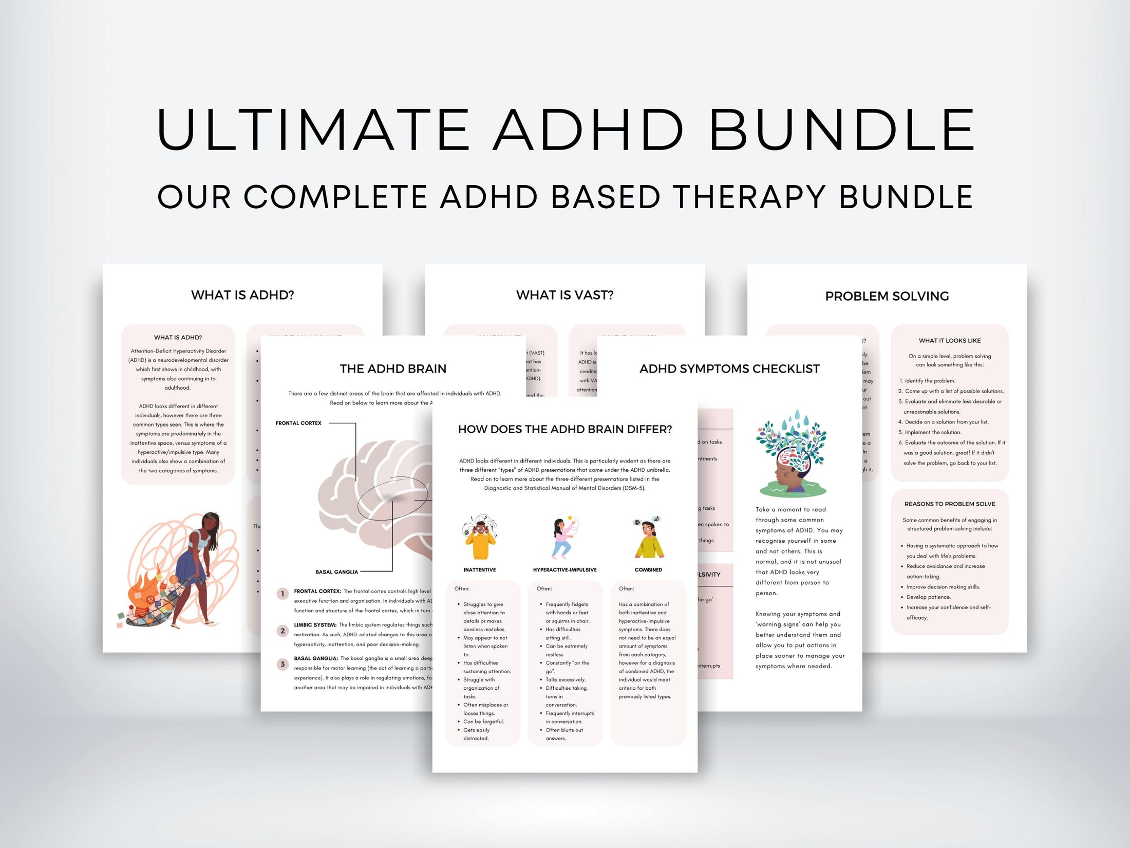 ADHD Worksheets Mega Bundle | My Thriving Mind