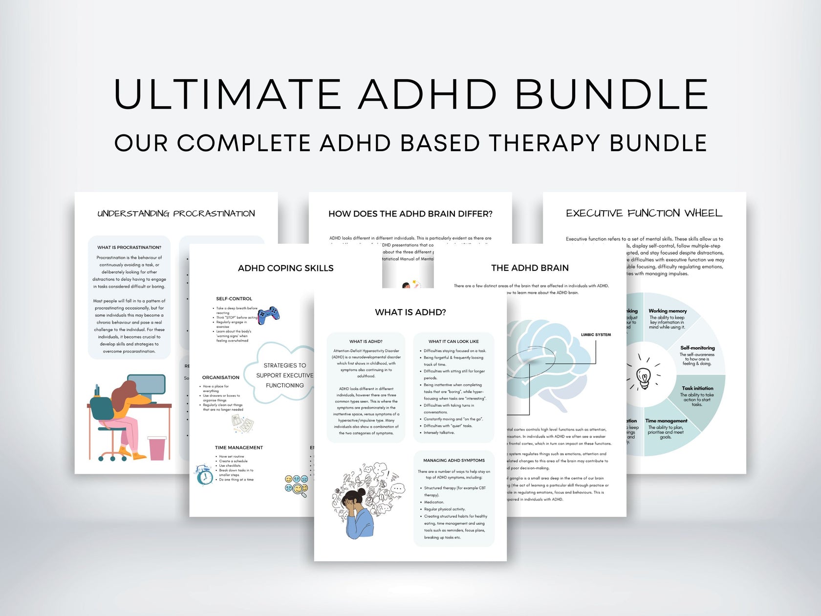 ADHD Worksheets Mega Bundle | My Thriving Mind