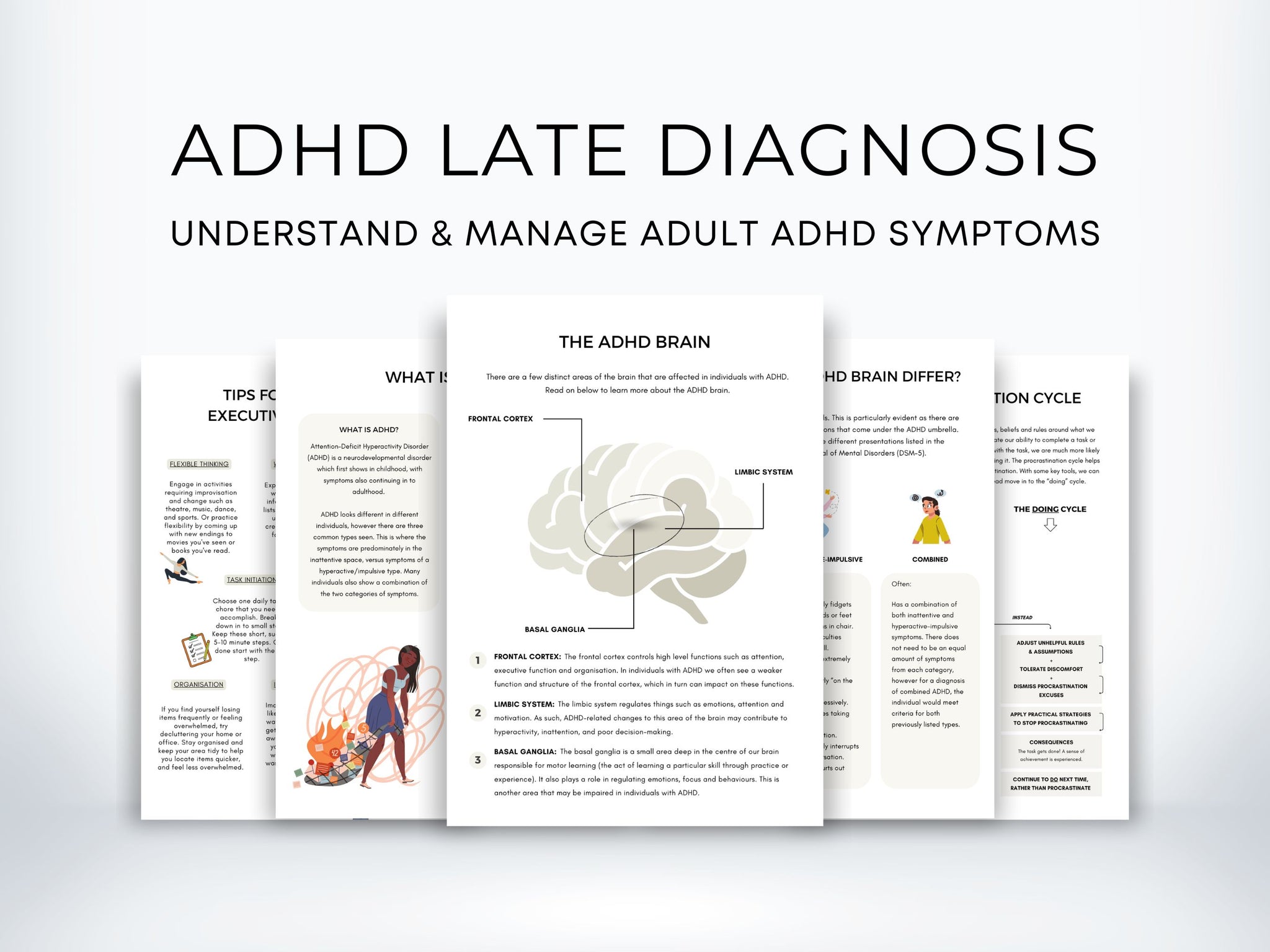 ADHD Late Diagnosis Worksheets | My Thriving Mind