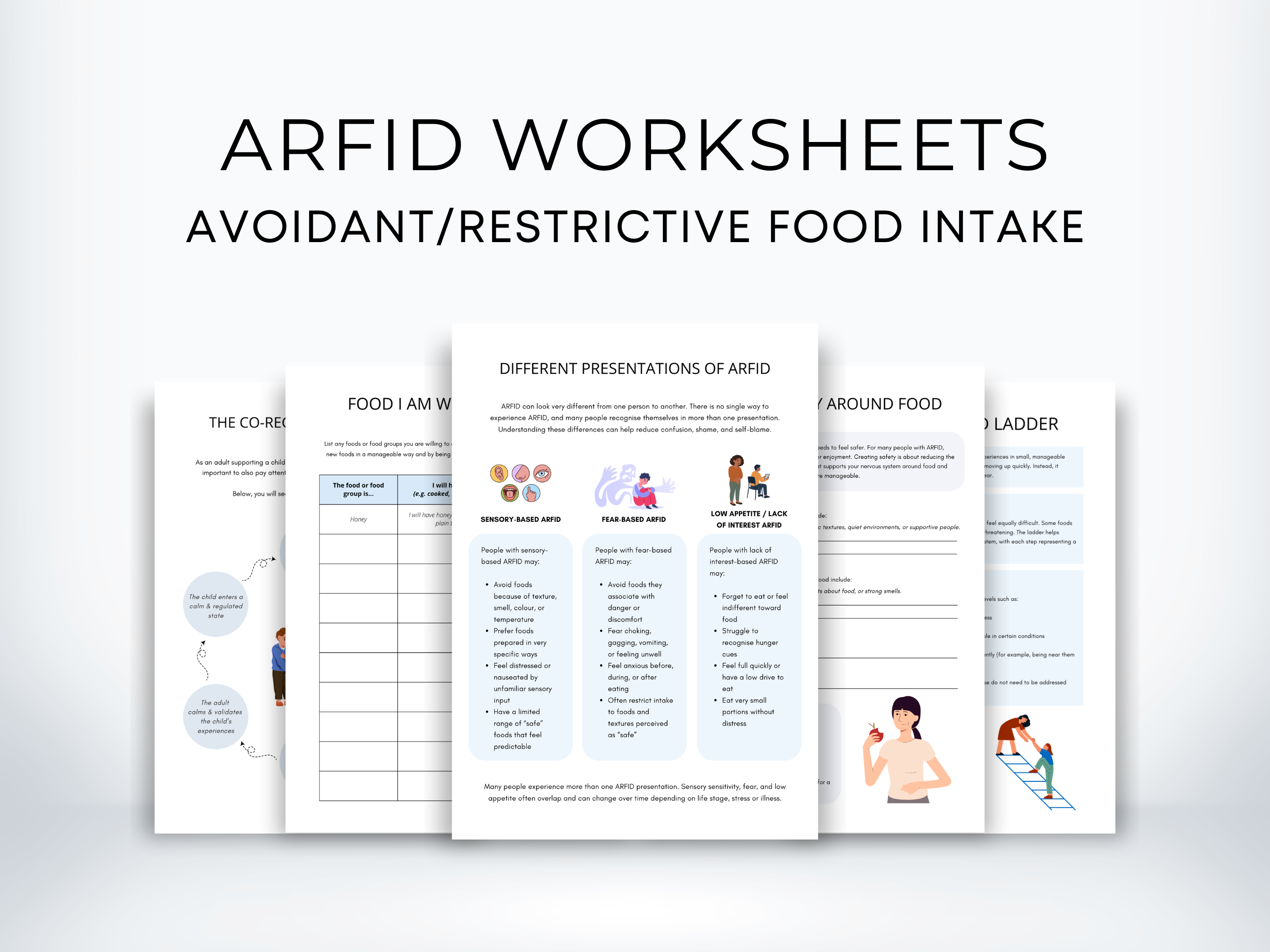 Avoidant/Restrictive Food Intake Disorder (ARFID) Worksheets | My ...