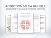 Addiction Worksheets Mega Bundle | My Thriving Mind