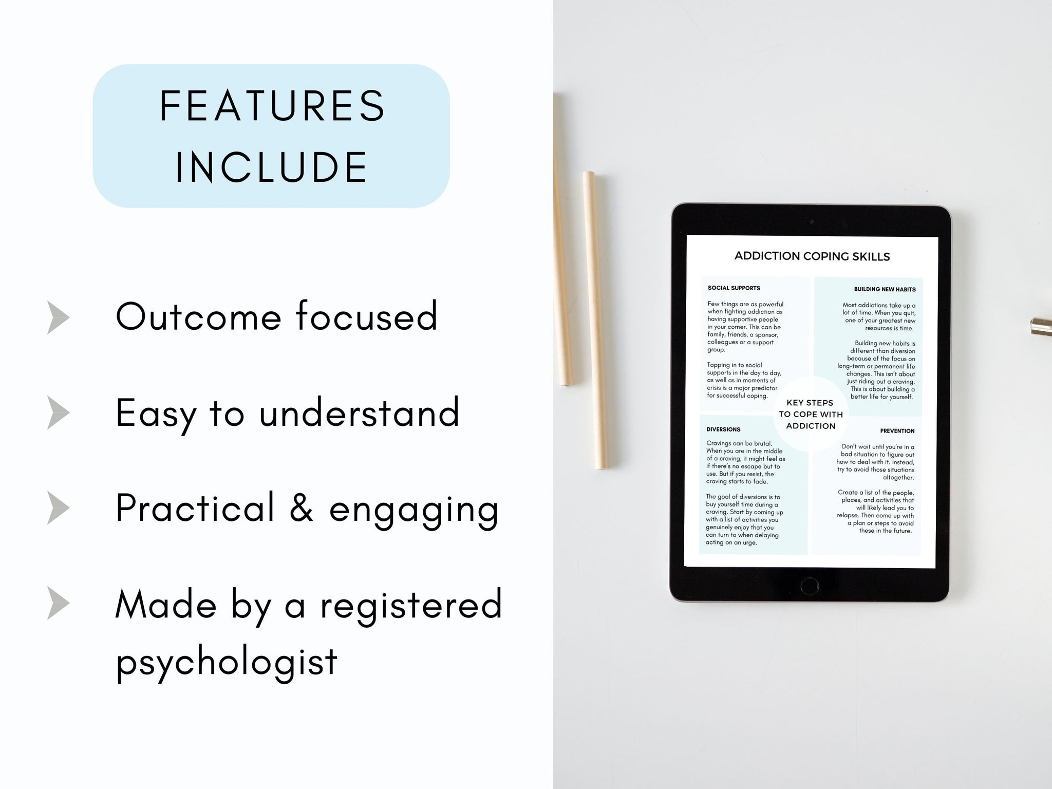 Addiction Worksheets Mega Bundle | My Thriving Mind