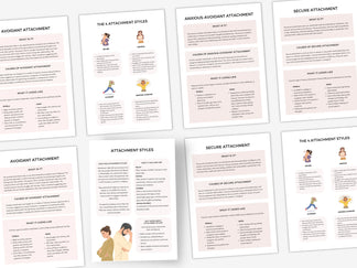 Attachment Styles Therapy Worksheets | My Thriving Mind