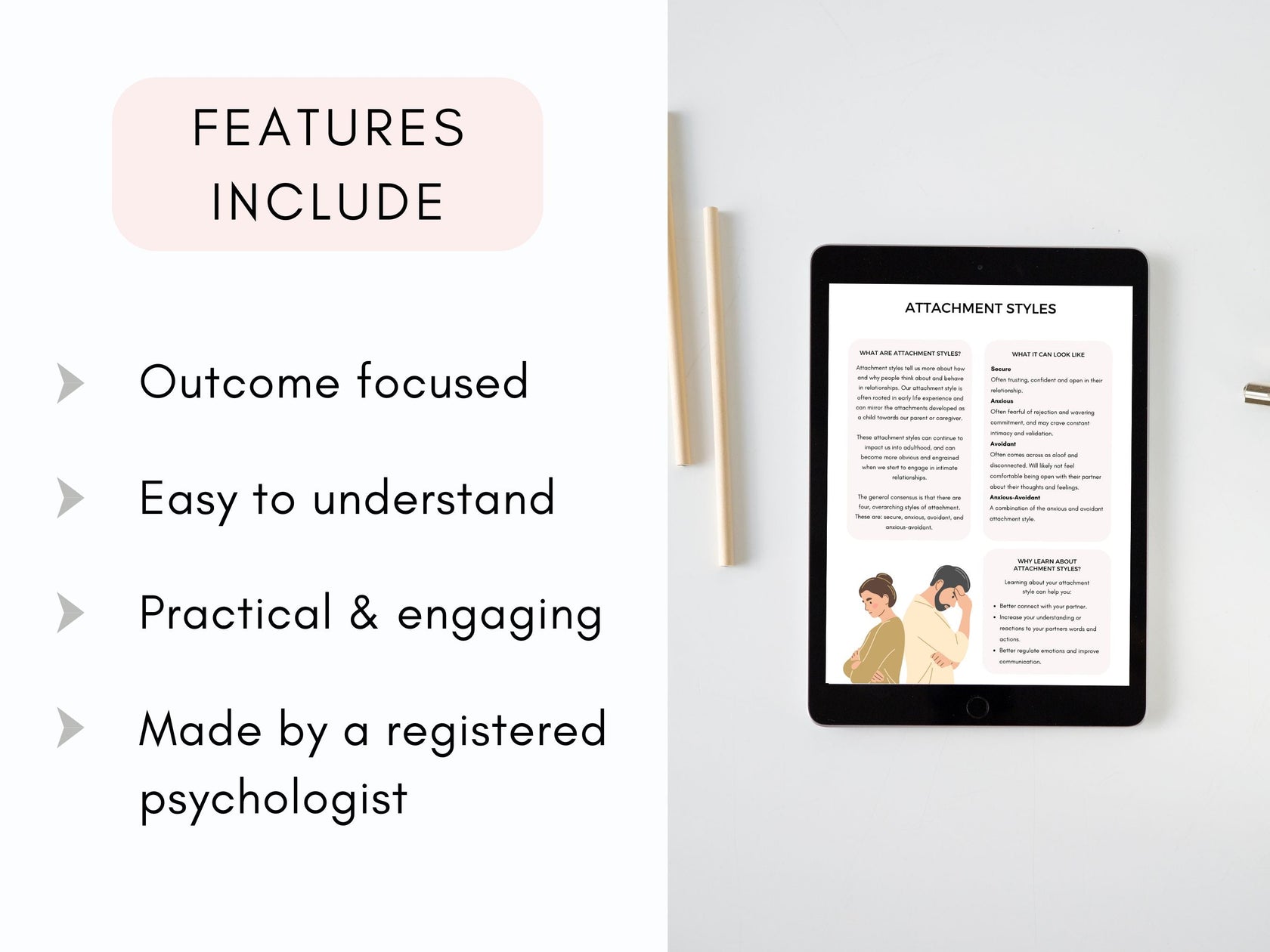 Attachment Styles Therapy Worksheets | My Thriving Mind