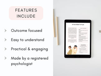 Attachment Styles Therapy Worksheets | My Thriving Mind