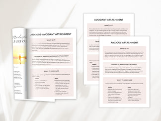 Attachment Styles Therapy Worksheets | My Thriving Mind