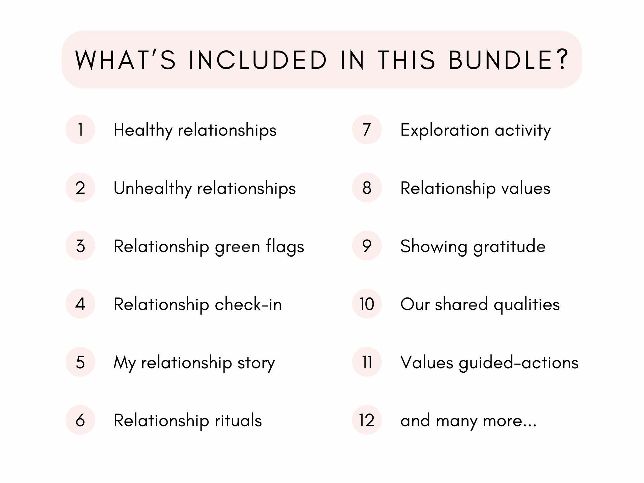 Building Healthy Relationship Worksheets | My Thriving Mind