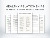 Building Healthy Relationship Worksheets | My Thriving Mind