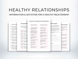 Building Healthy Relationship Worksheets | My Thriving Mind