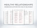 Building Healthy Relationship Worksheets | My Thriving Mind