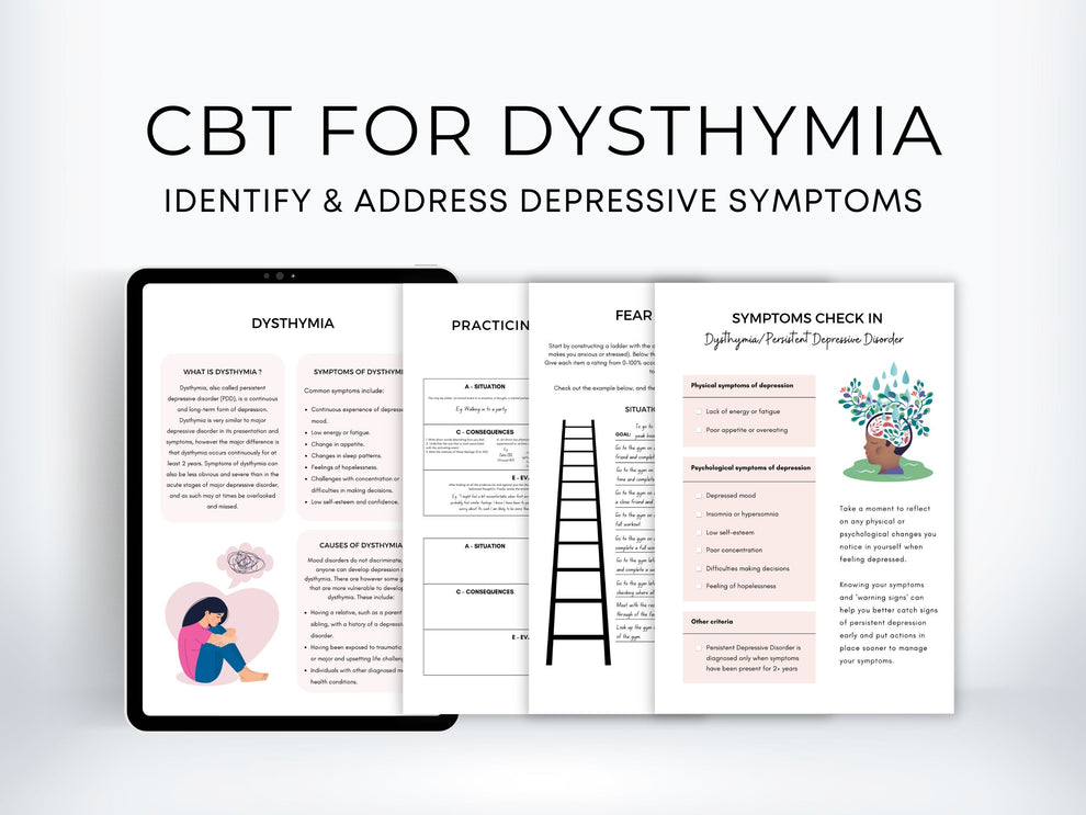 CBT for Dysthymia Worksheets | My Thriving Mind