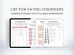 CBT for Eating Disorders Worksheets | My Thriving Mind