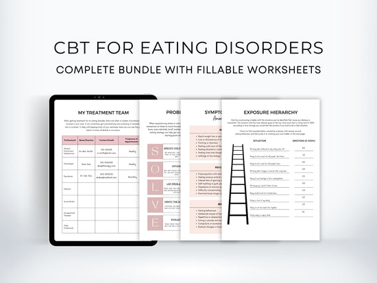 CBT for Eating Disorders Worksheets | My Thriving Mind