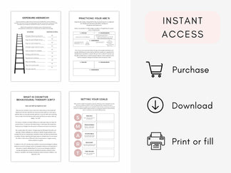 CBT for Eating Disorders Worksheets | My Thriving Mind