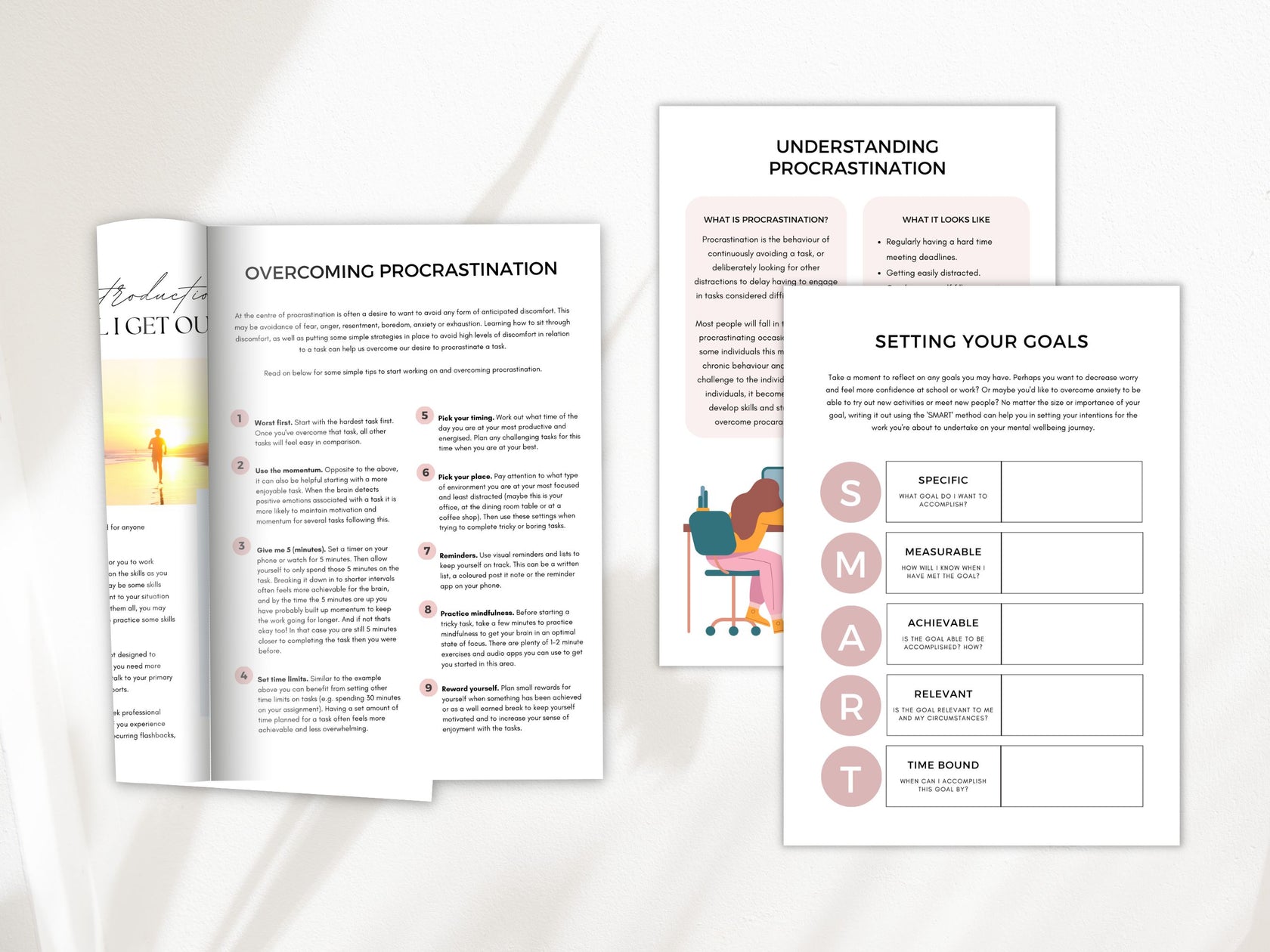 CBT for Procrastination Worksheets | My Thriving Mind