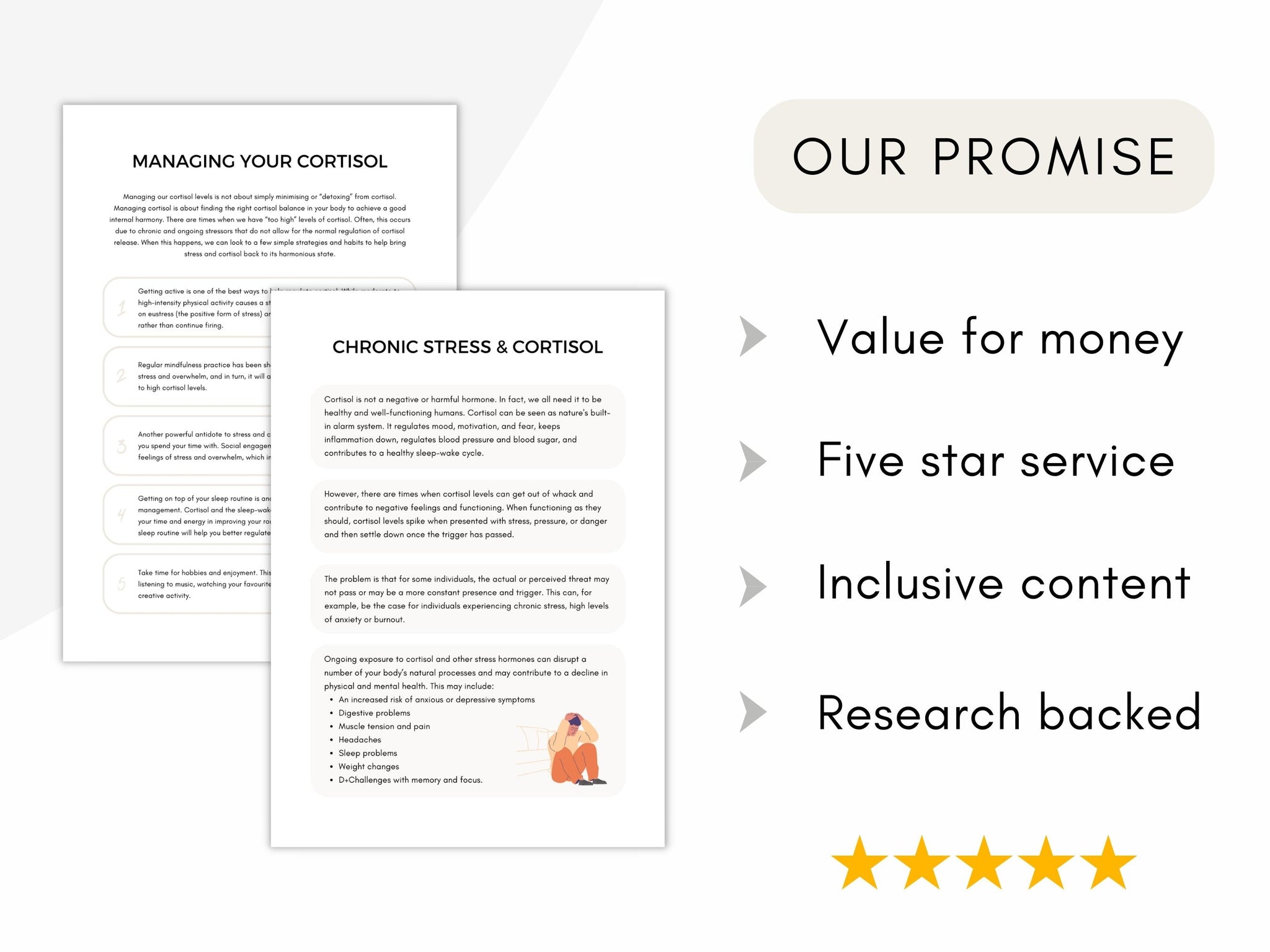 Cortisol Management Worksheets | My Thriving Mind