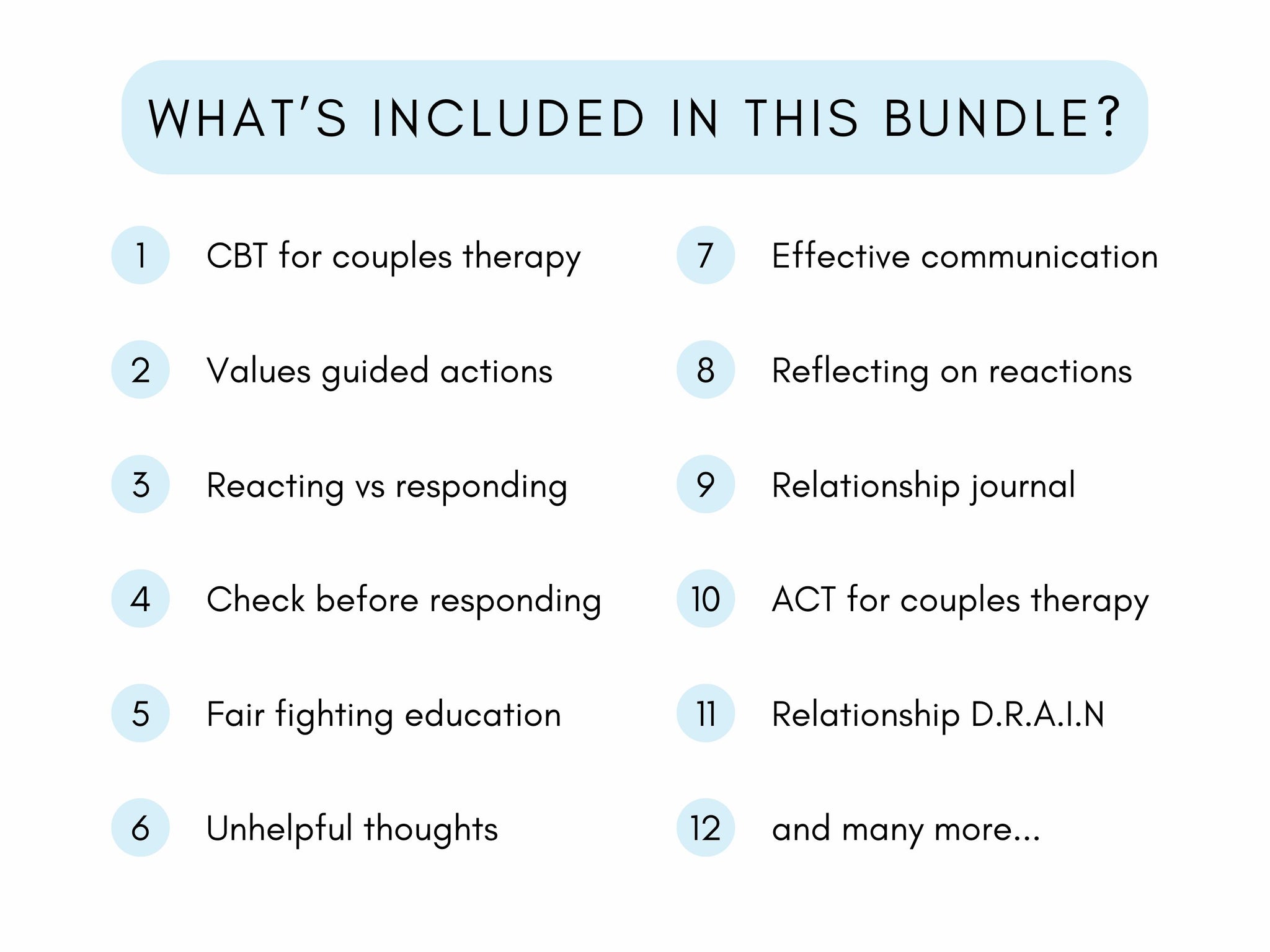 Couples Counseling Worksheets Mega Bundle | My Thriving Mind