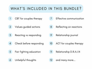 Couples Counseling Worksheets Mega Bundle | My Thriving Mind