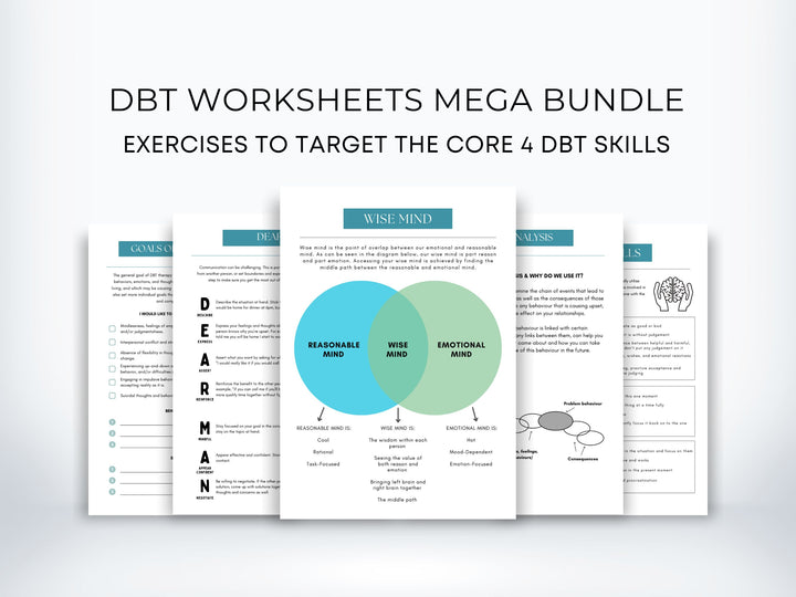 DBT Worksheets | My Thriving Mind