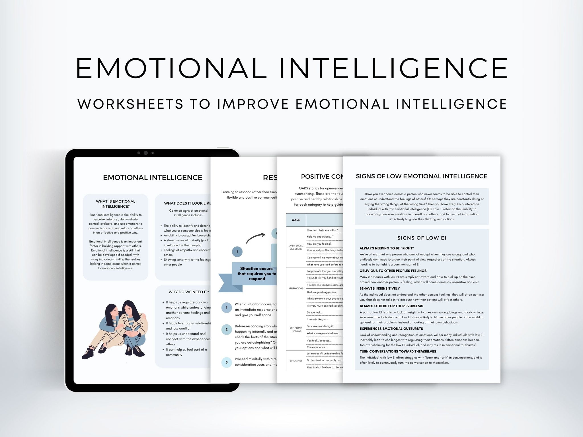 Emotional Intelligence Worksheets | My Thriving Mind