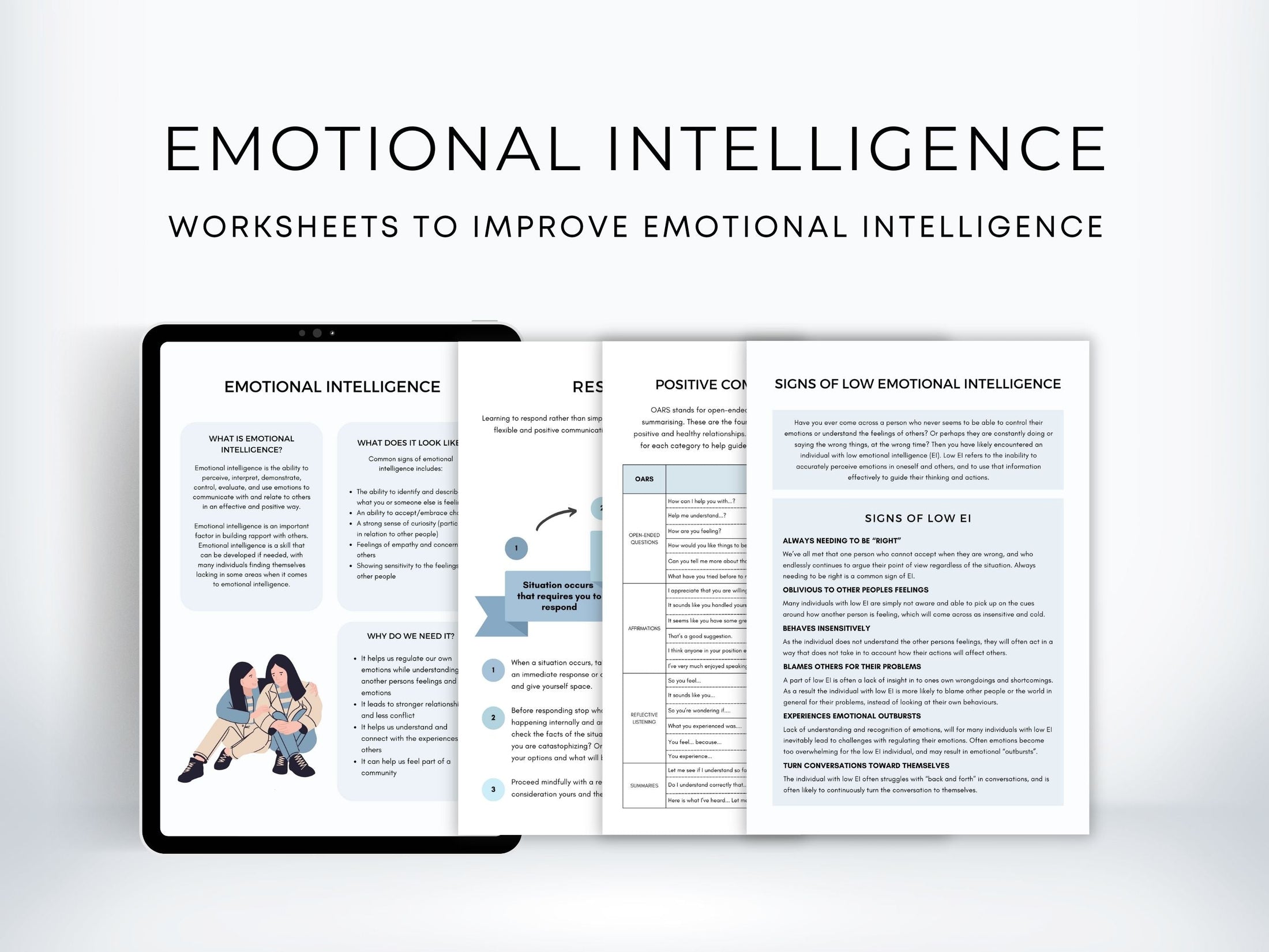 Emotional Intelligence Worksheets | My Thriving Mind