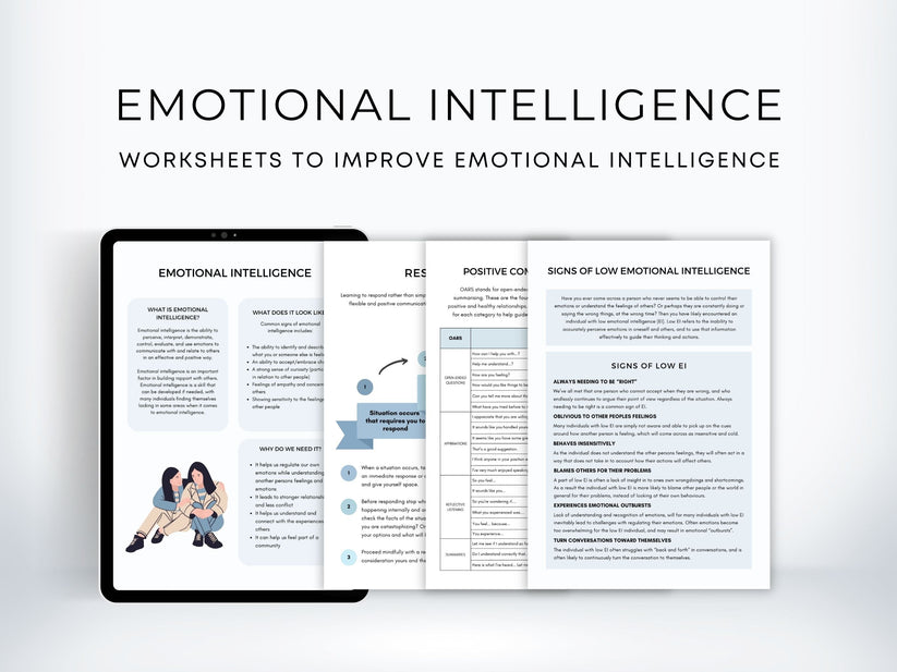 Emotional Intelligence Worksheets | My Thriving Mind