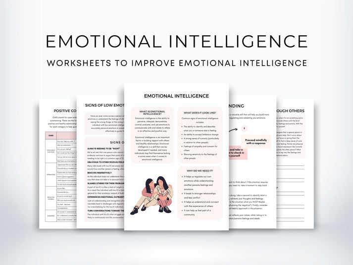 Emotional Intelligence Worksheets | My Thriving Mind
