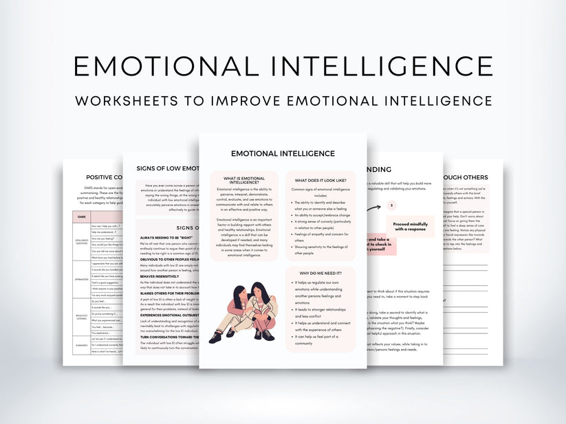 Emotional Intelligence Worksheets | My Thriving Mind