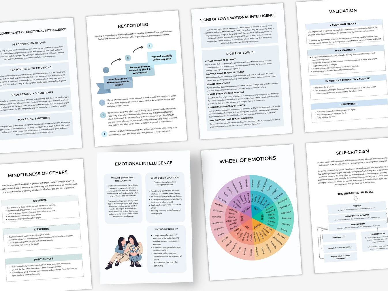 Emotional Intelligence Worksheets | My Thriving Mind