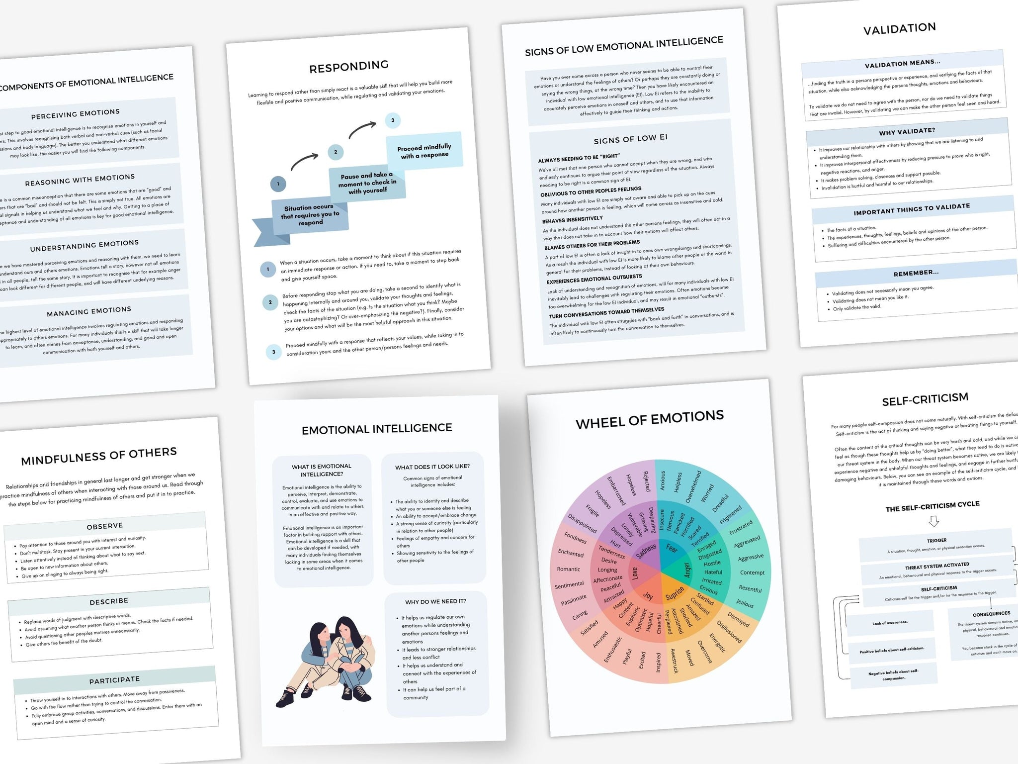 Emotional Intelligence Worksheets | My Thriving Mind