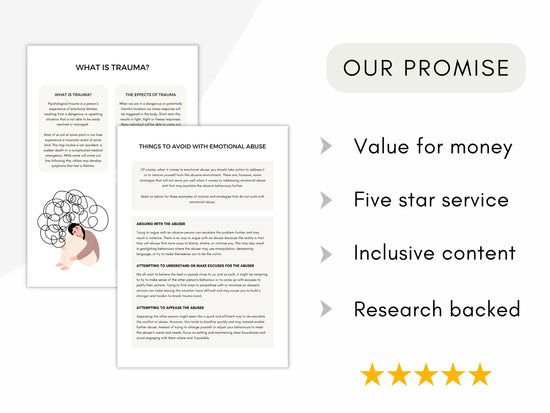 Emotional Abuse Therapy Worksheets | My Thriving Mind