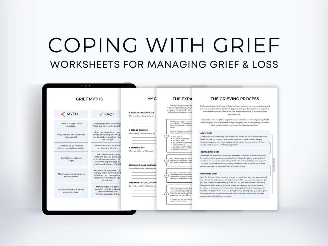 Grief Worksheets | My Thriving Mind