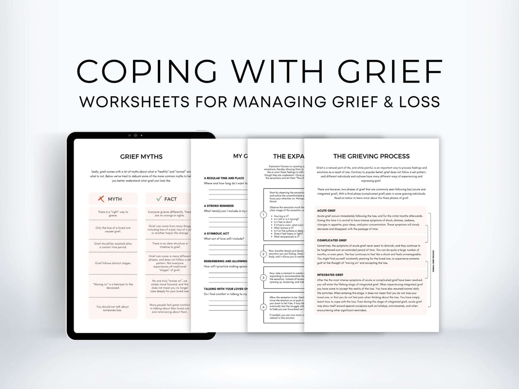 Grief Worksheets | My Thriving Mind
