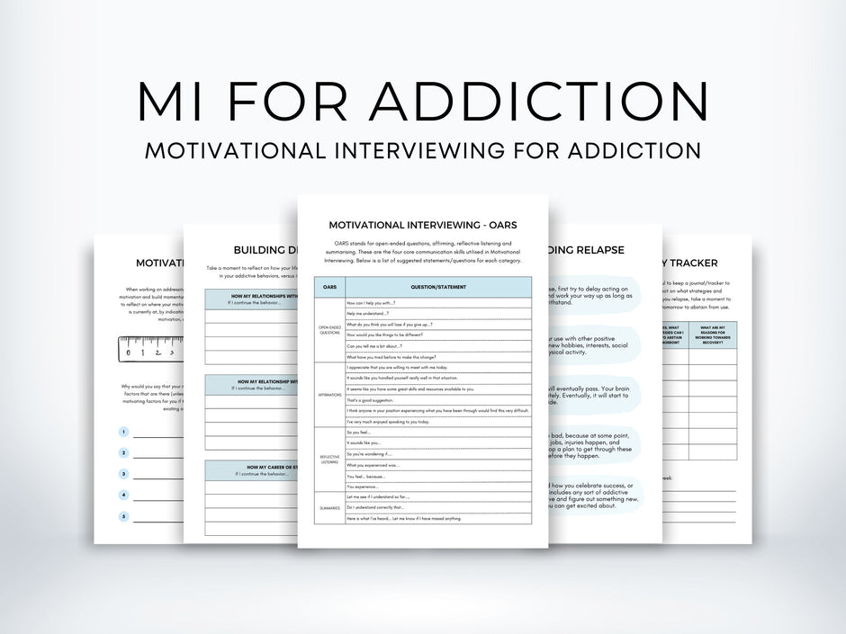 Addiction Recovery Worksheets | My Thriving Mind