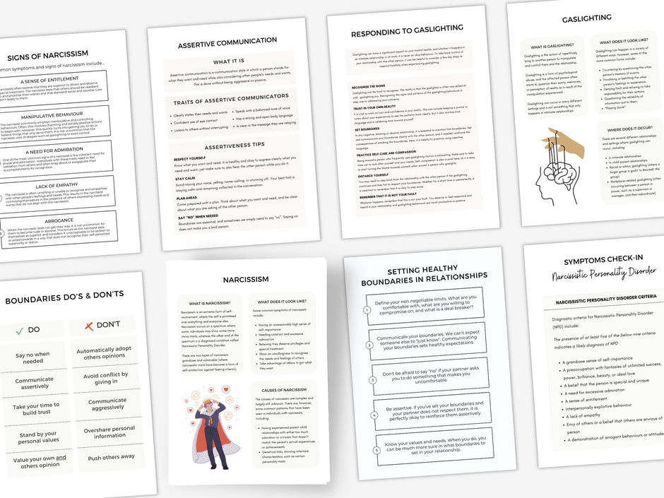 Trauma Worksheets | My Thriving Mind
