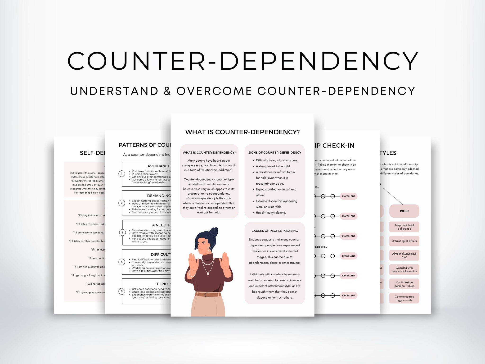 Overcoming Counter-Dependency Worksheets | My Thriving Mind