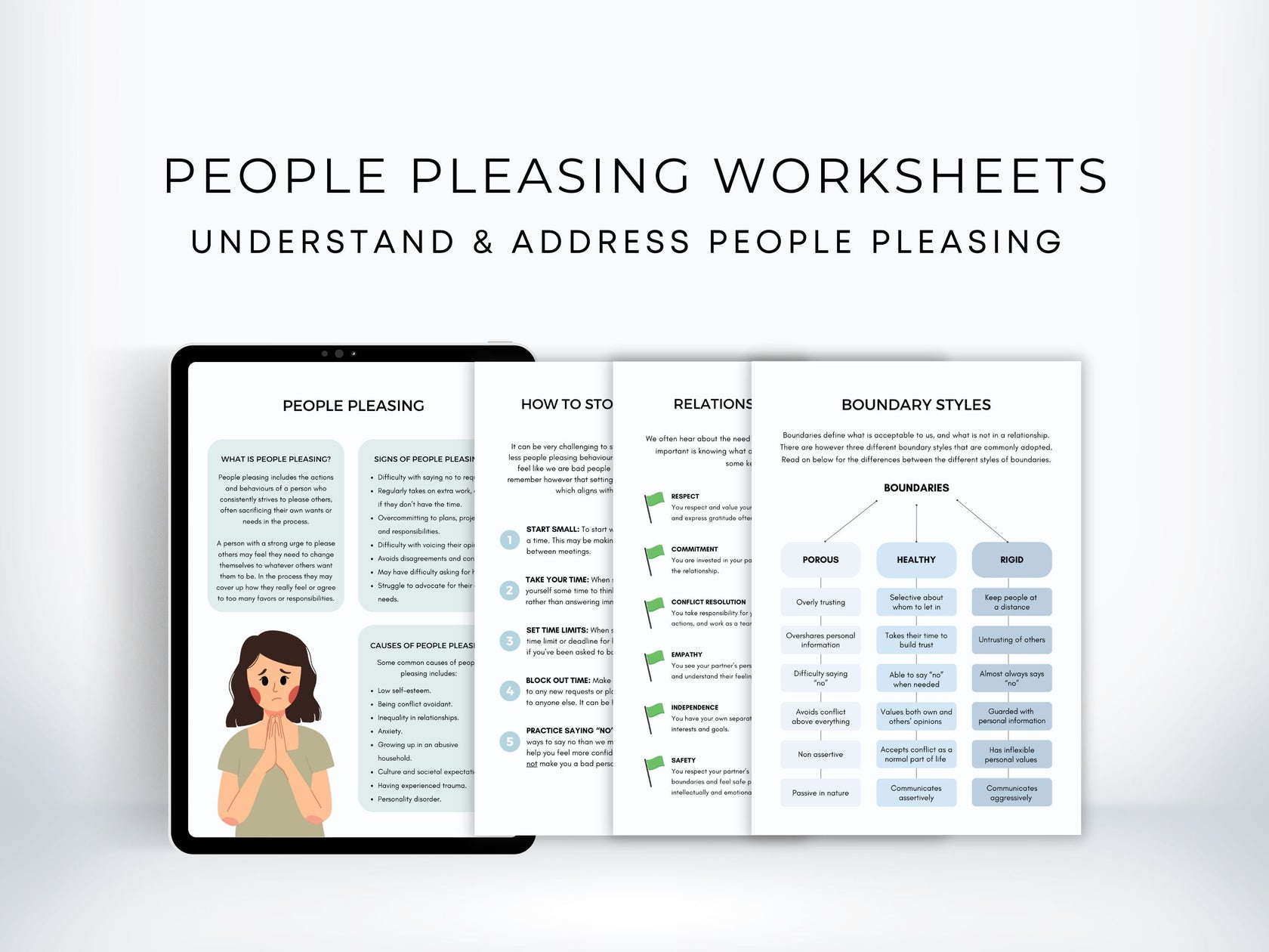 People Pleasing Worksheets | My Thriving Mind