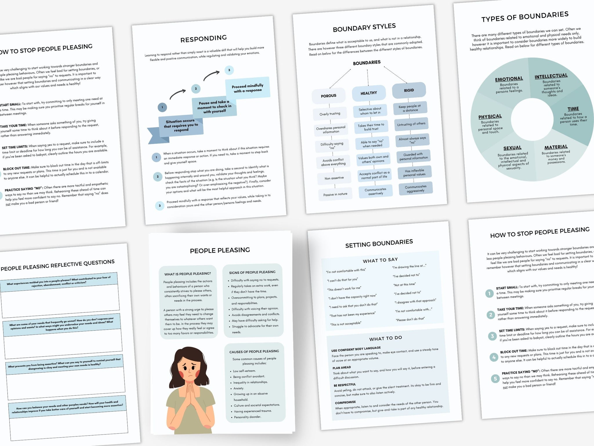 People Pleasing Worksheets | My Thriving Mind