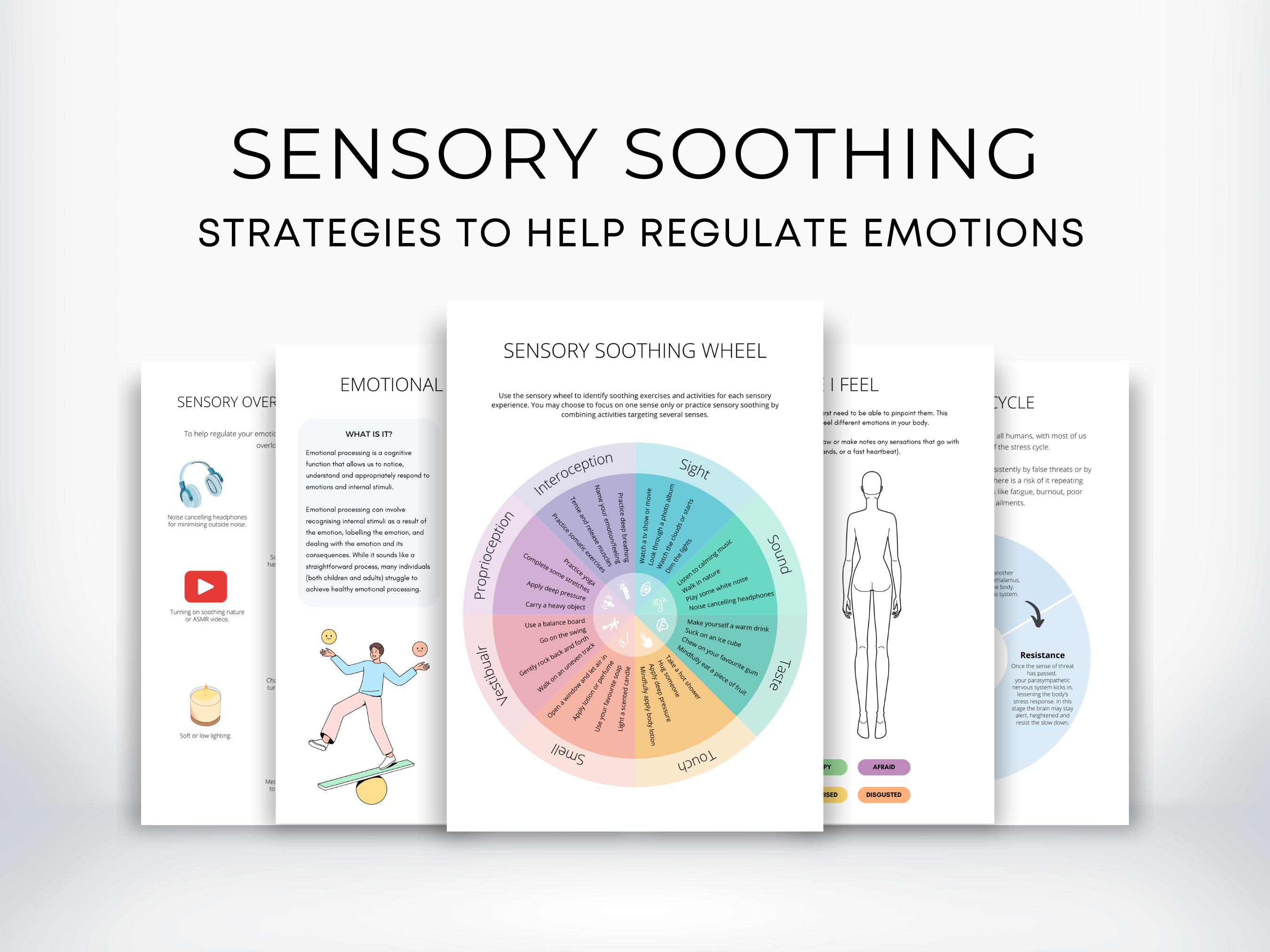 Sensory Soothing Worksheets | My Thriving Mind