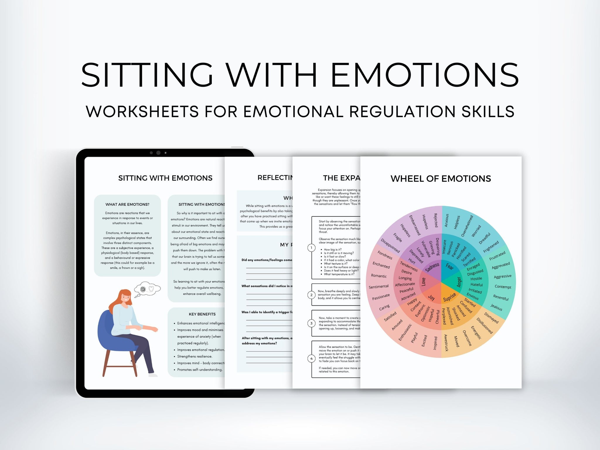 Sitting with Emotions Worksheets | My Thriving Mind