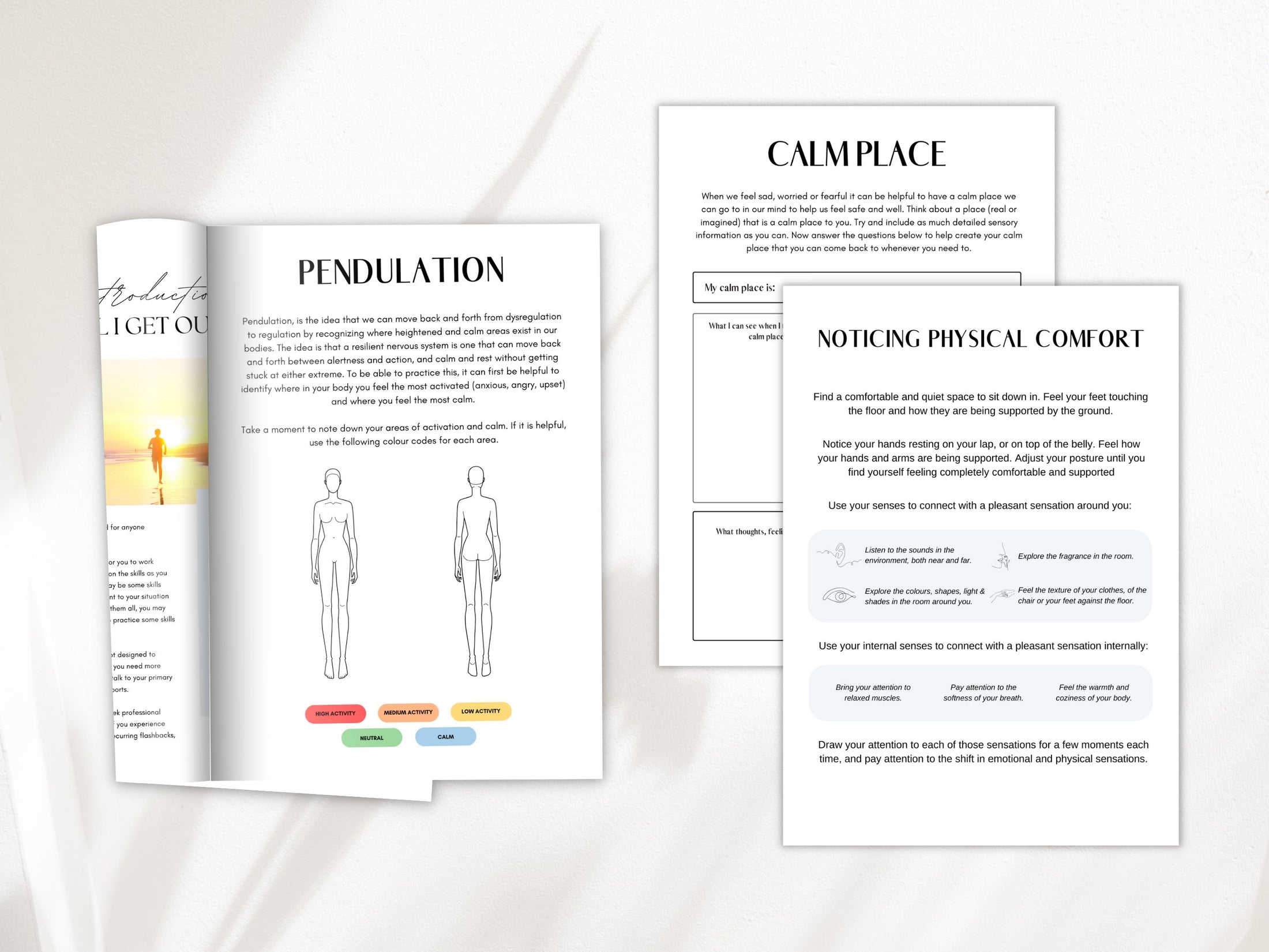 Somatic Experiencing Worksheets l My Thriving Mind