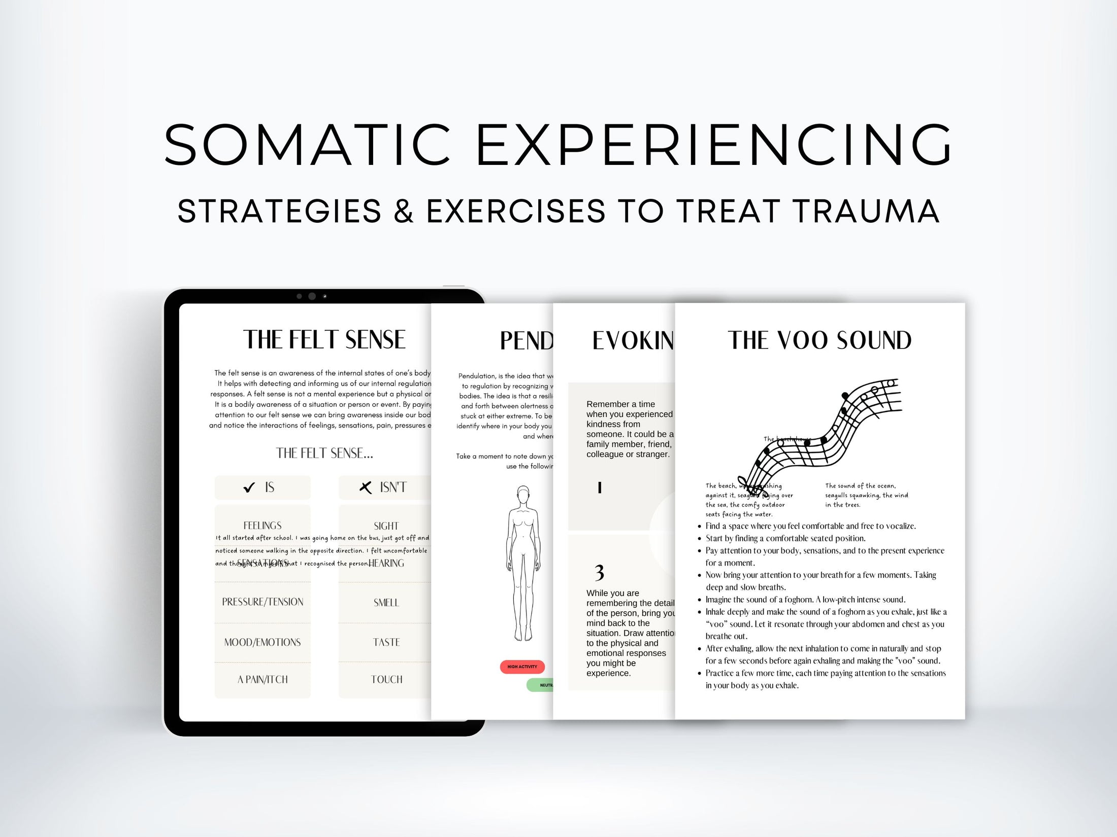 Somatic Experiencing Worksheets l My Thriving Mind