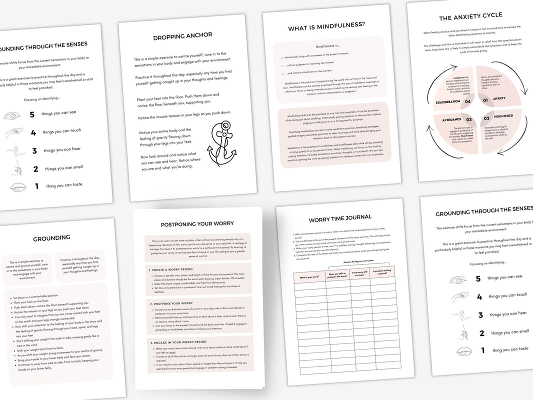 Therapy Worksheets for Teens | My Thriving Mind